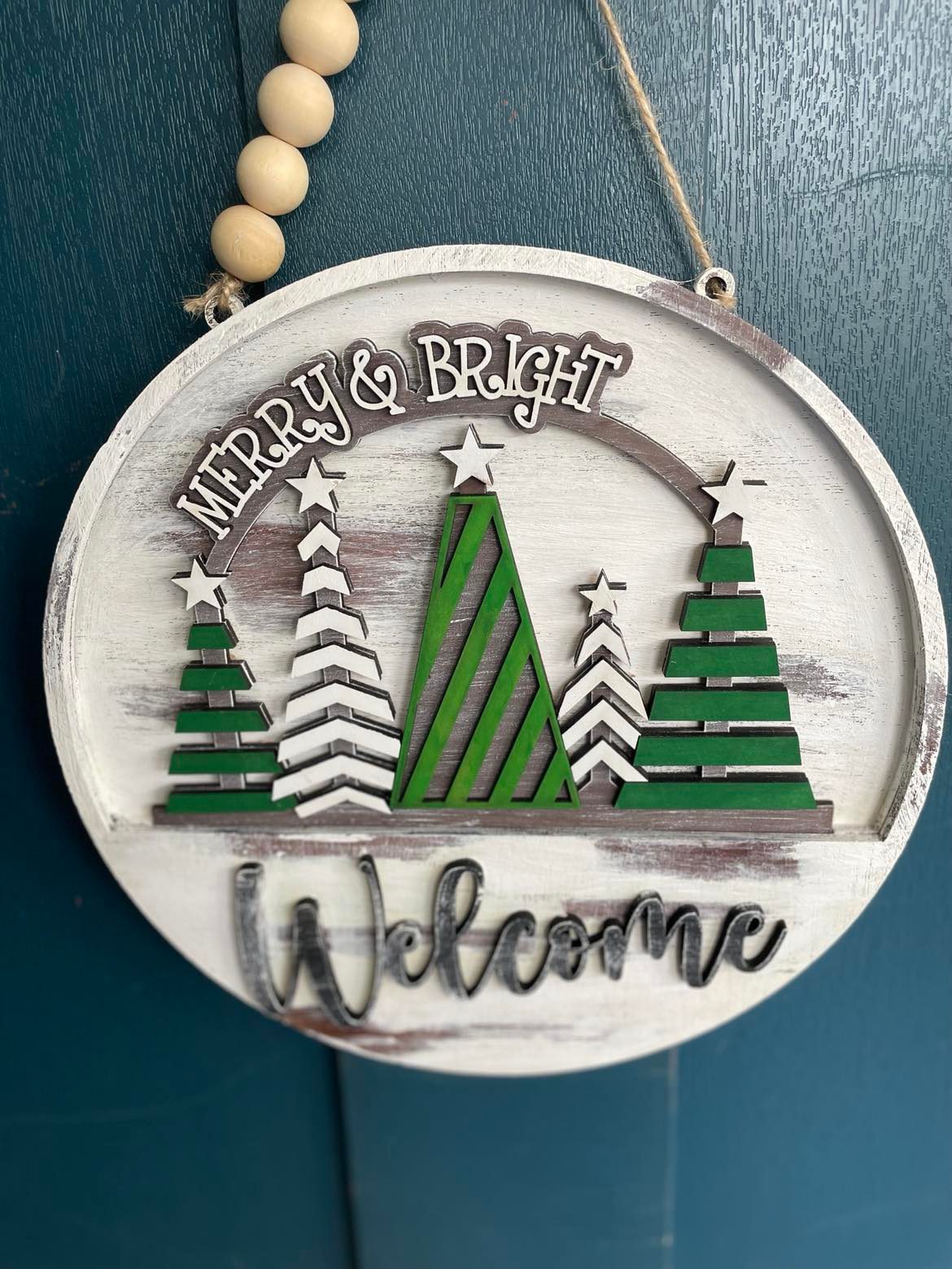 Christmas Trees Welcome Sign – Hop In and Create